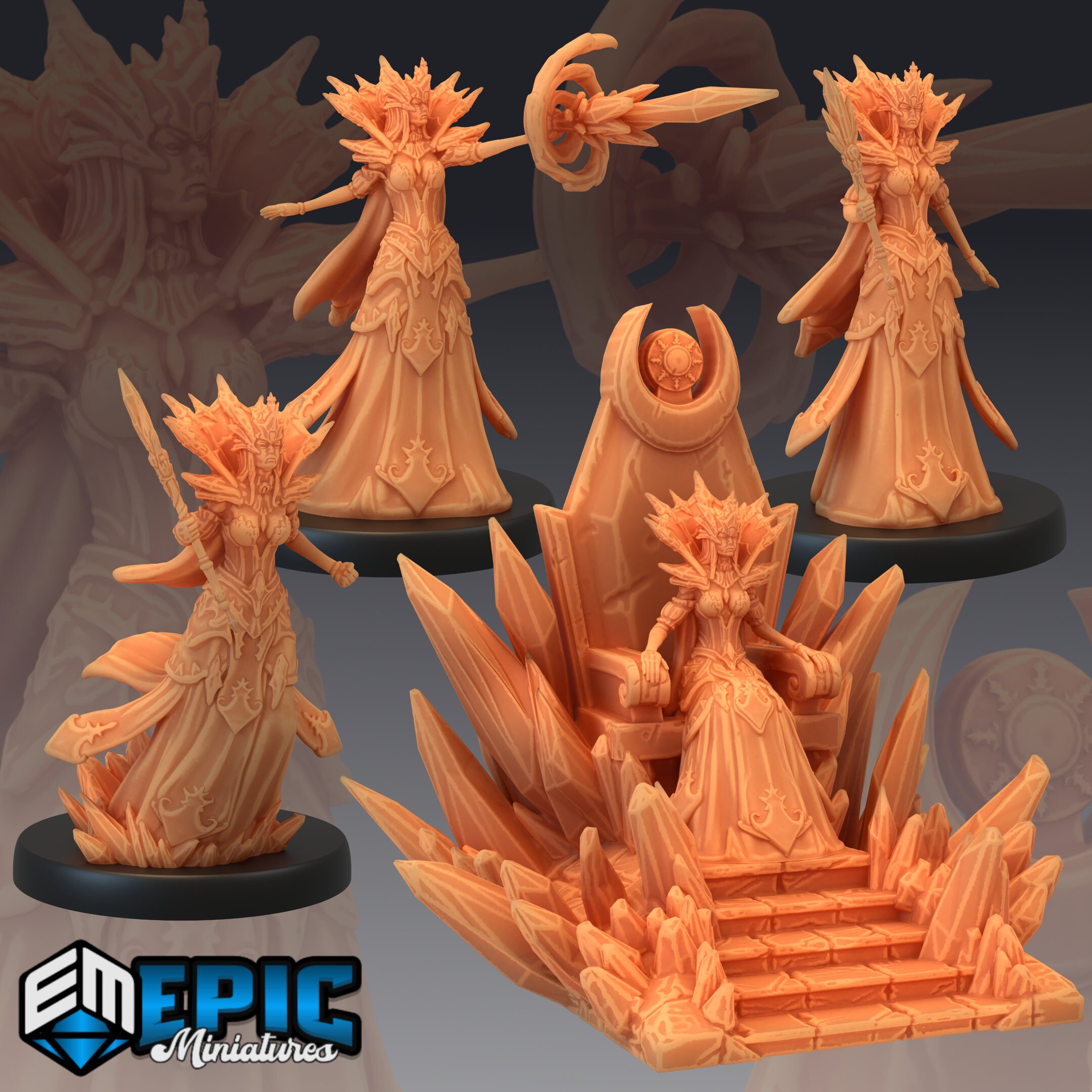 Icy Throne Miniature | Ice Throne Miniature | for D&D 5e, Pathfinder ...