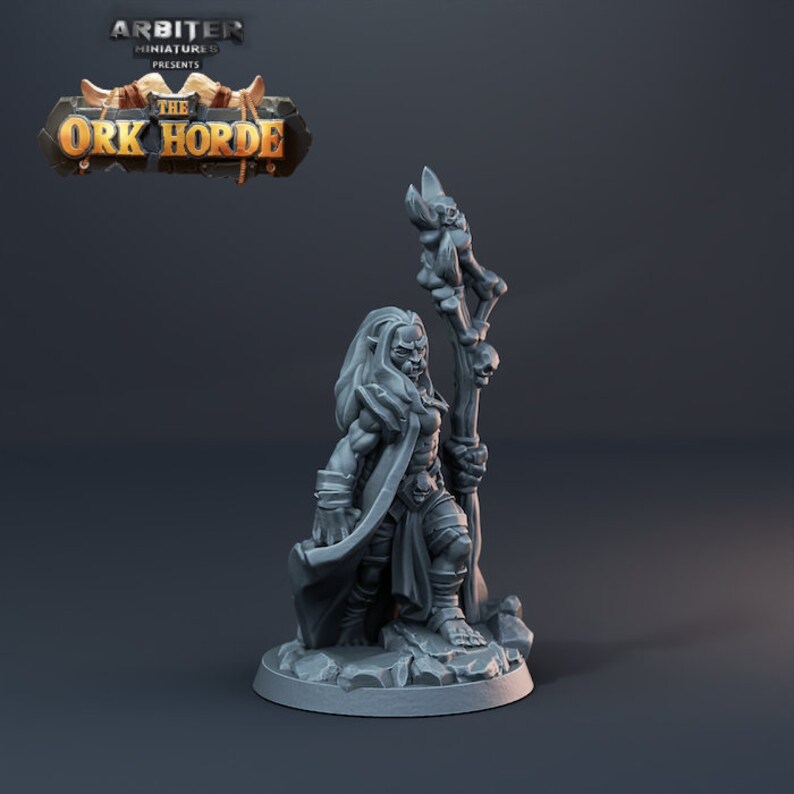 Orc Captain Miniature | Orc With Mount Miniature | for D&D 5e ...