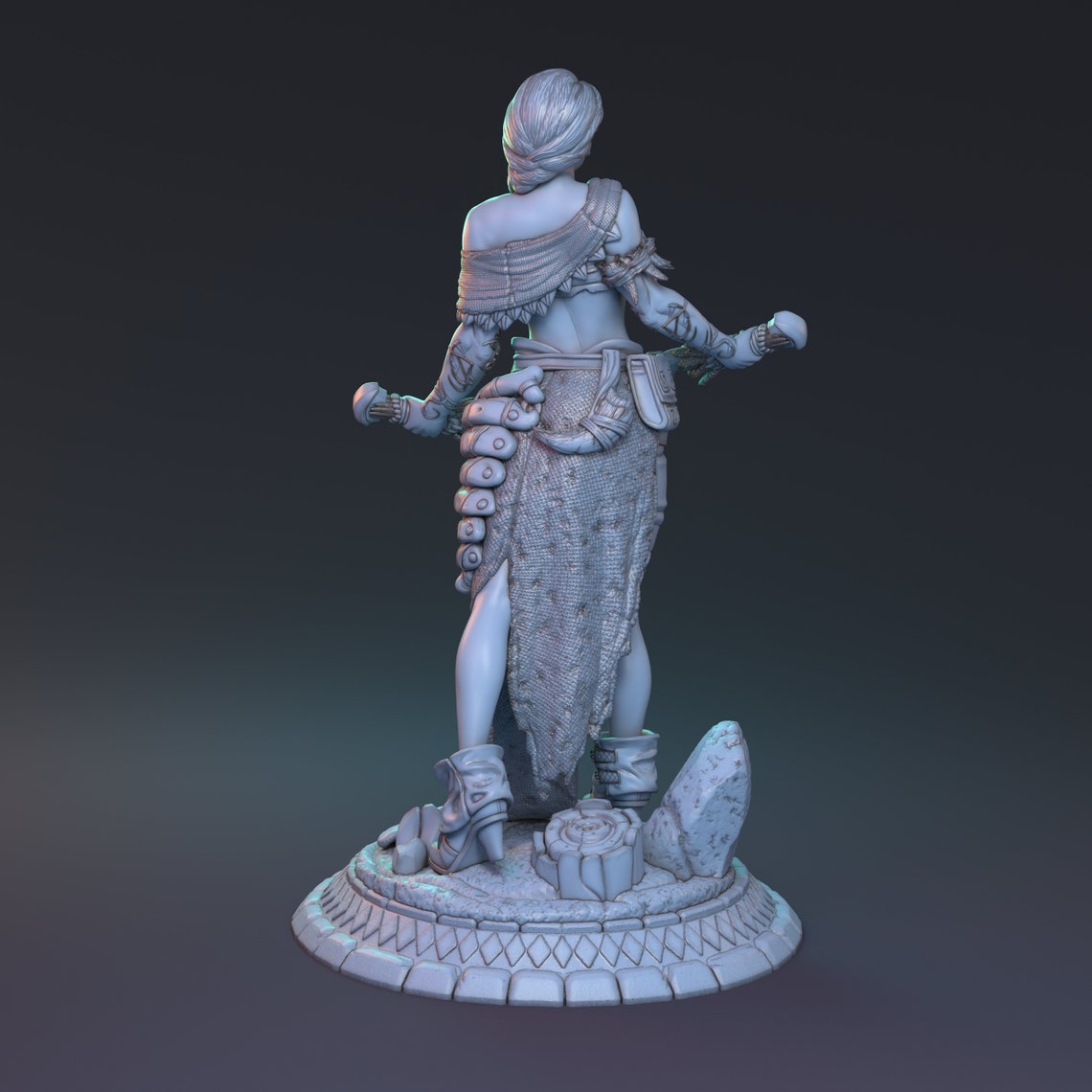 Dark Cultist Miniature | Dark Priestress Figure | for D&D 5e ...