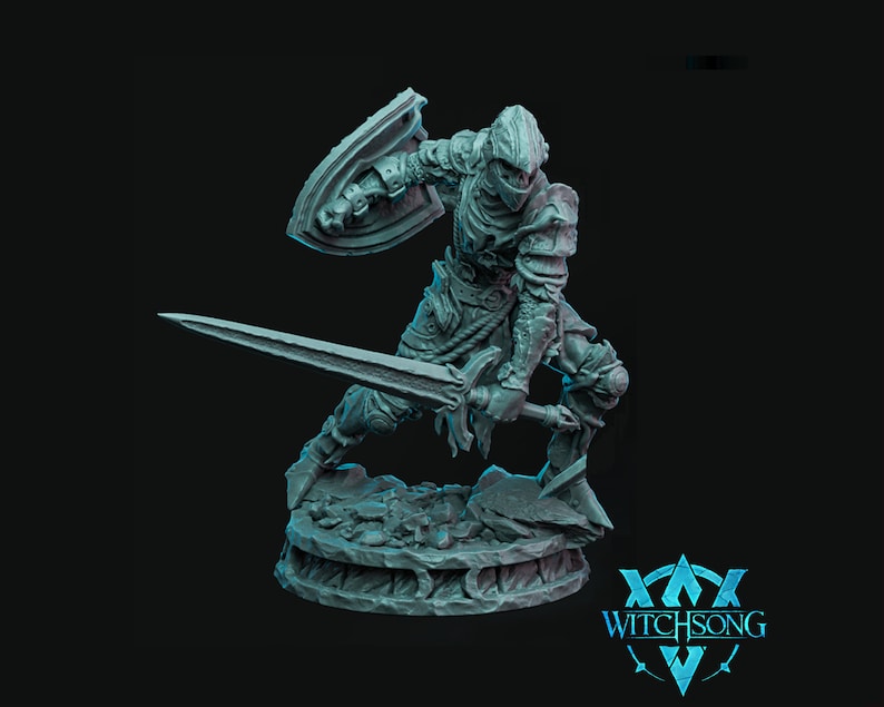 Undead Assassin Miniature | Skeleton Assassin Soldier Figure | for D&D ...