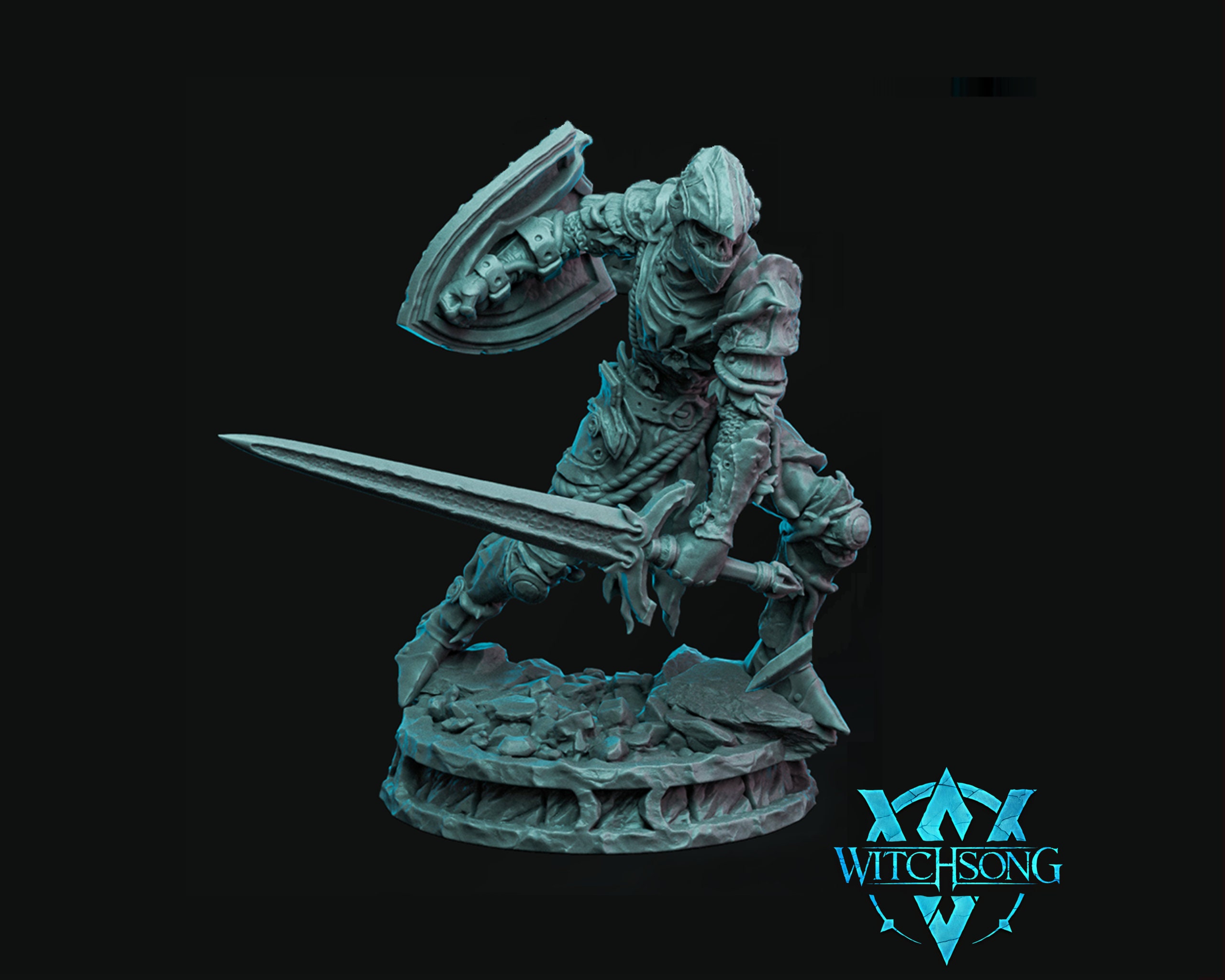 Undead Assassin Miniature | Skeleton Assassin Soldier Figure | for D&D ...