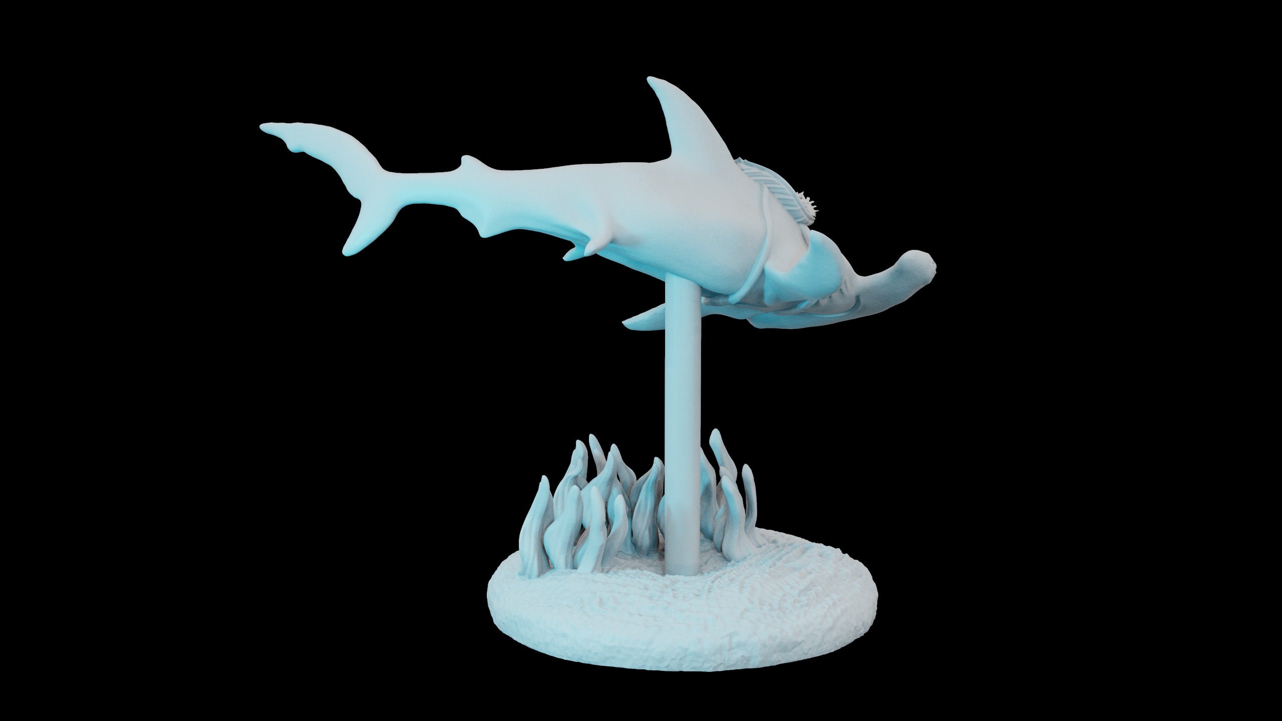 Hammerhead Shark Miniature | Shark Mount Miniature | Tabletop Rpgs Like ...
