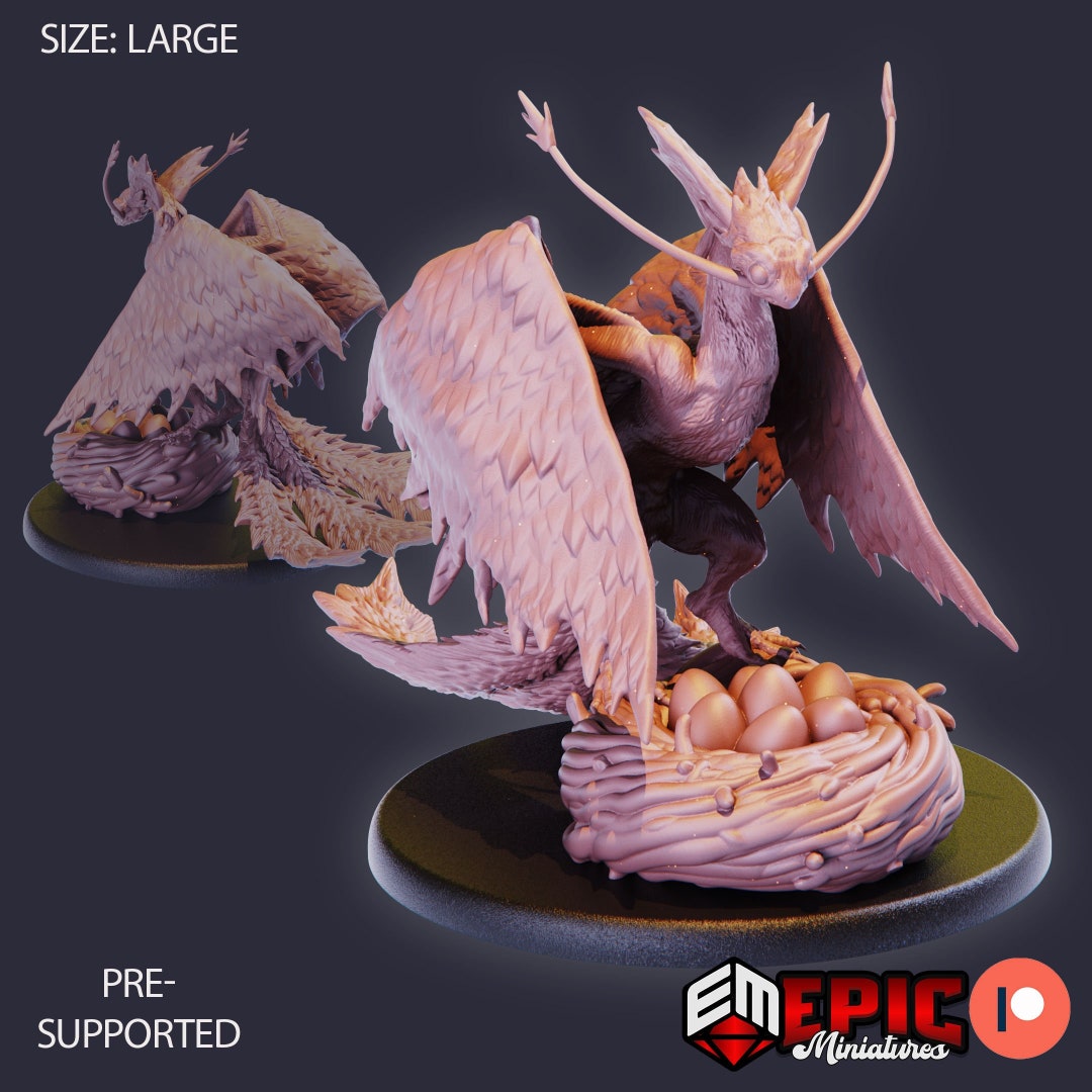 Wyvern Miniature Wyvern Liar Miniature for D&D 5e, Pathfinder and Other ...