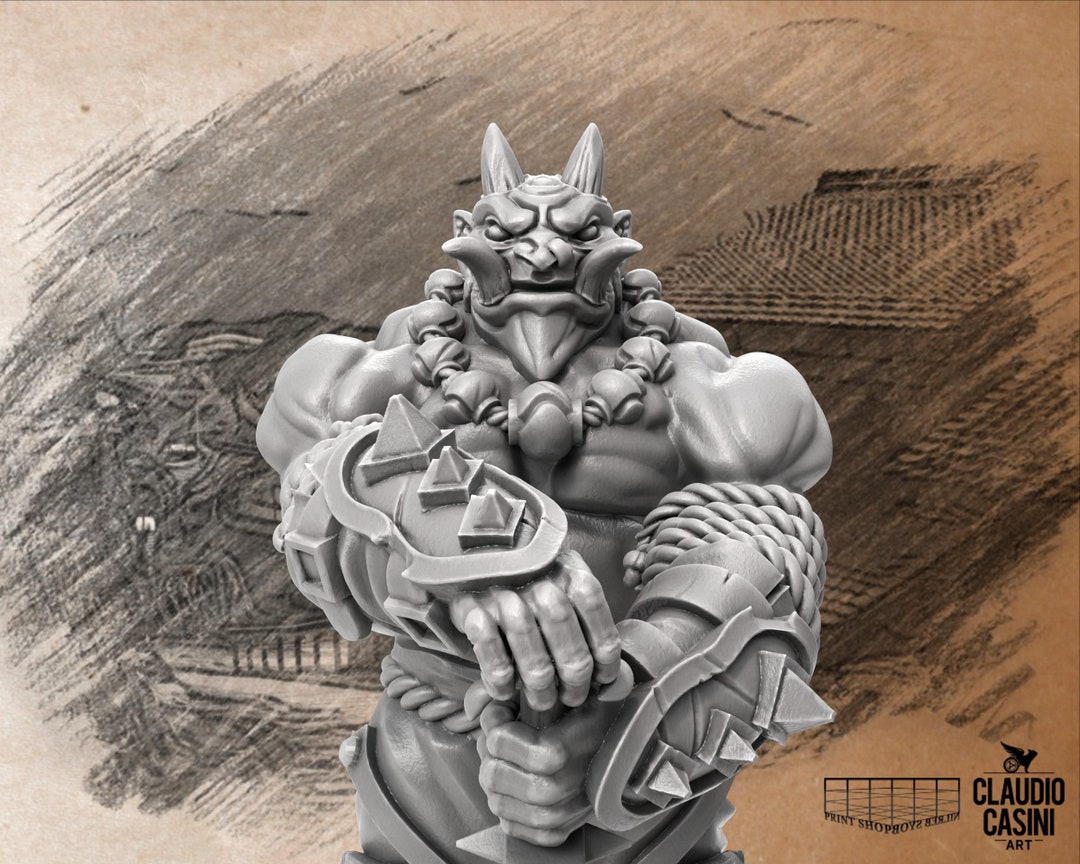 Immortal Guardian Miniature | Oni Demon Guardian Miniature | for D&D 5e ...