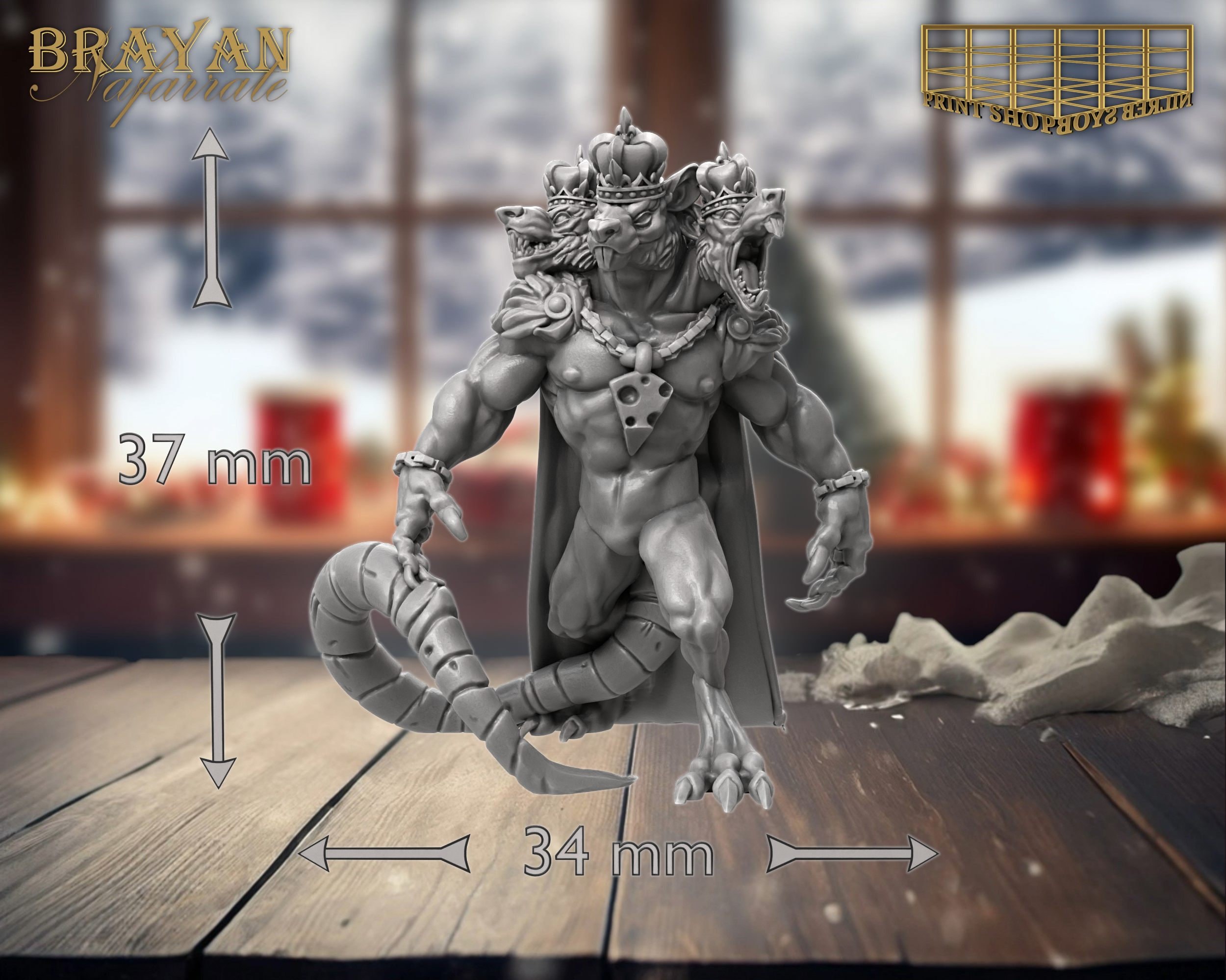 Rat King Miniature Set | XMAS 3-headed Ratfolk Pack | for D&D 5e ...