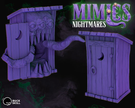 Mimic Toilet Miniature Mimic Outhouse Set Miniature for - Etsy
