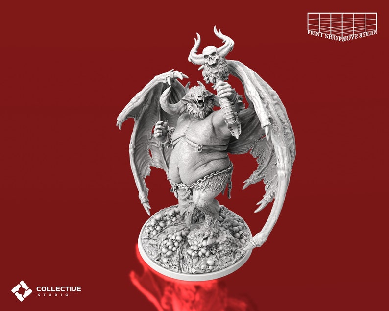 Demon Prince of Undeath Miniature | Orcus the Lord of Bones Figure ...