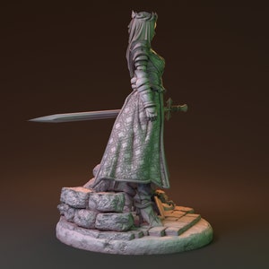 Nun Healer Miniature | Female Cleric Miniature | for D&D 5e, Pathfinder ...