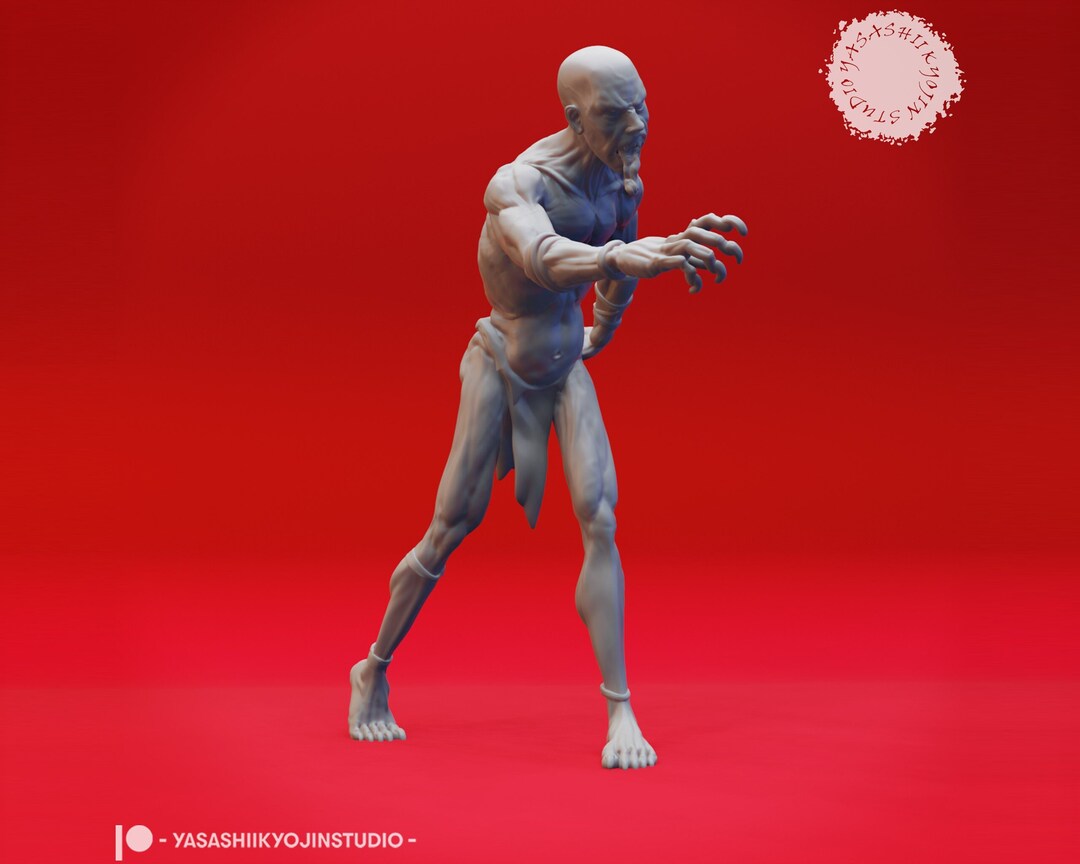 Charging Ghoul Miniature Walking Dead Ghoul Miniature for D&D 5e ...