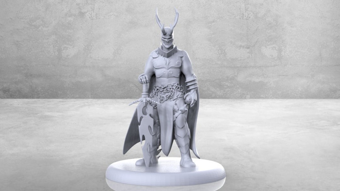 Horned Devil Miniature Horned Demon Miniature Tabletop Rpgs Like D&D or ...