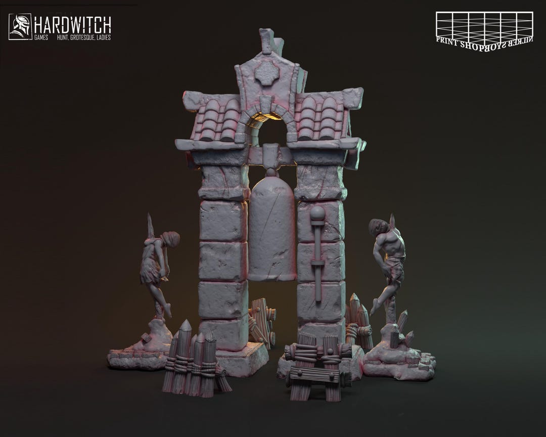 Gloomy Bell Tower Miniature Set Dark Bell Tower Scenery Figure Terrain ...