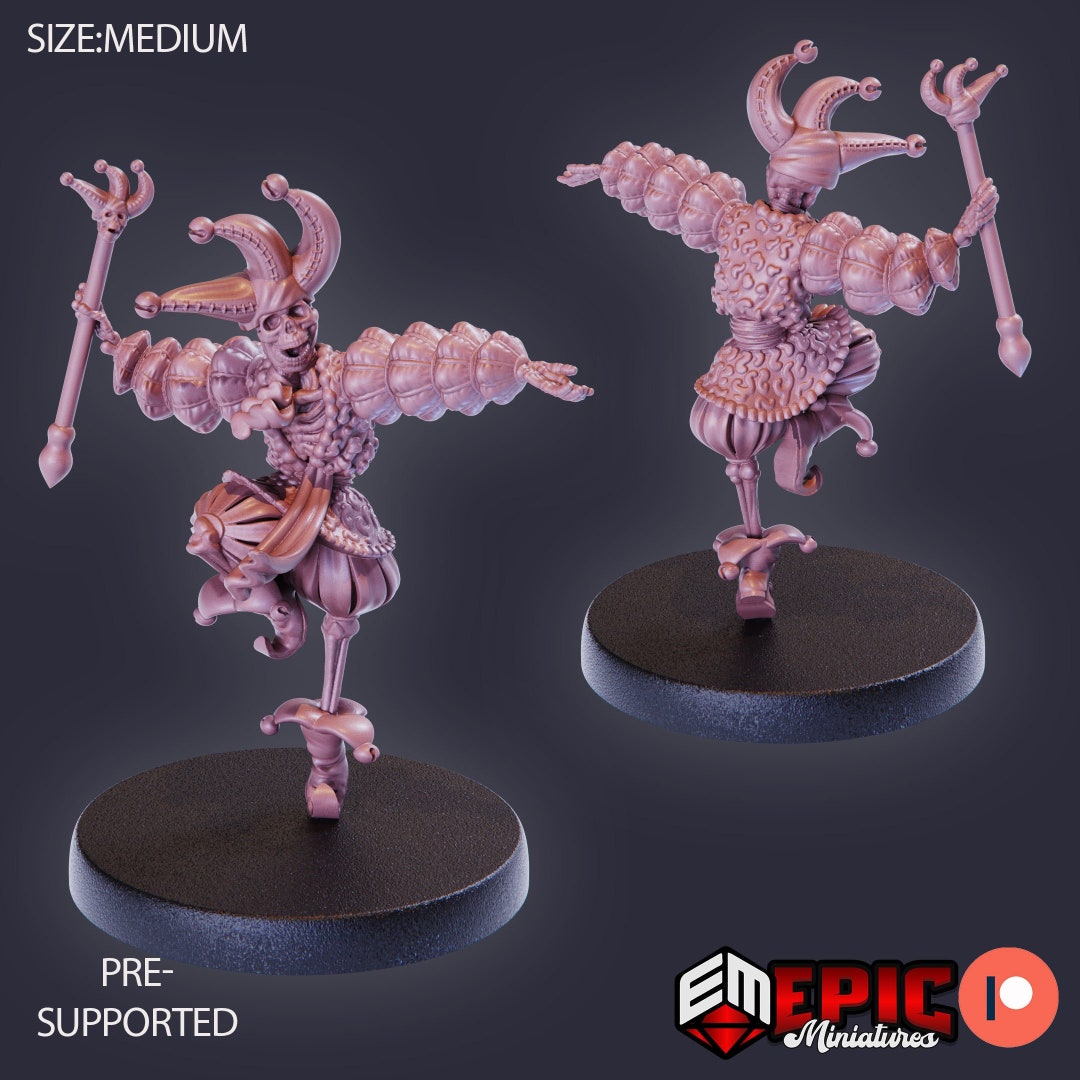 Skeleton Jester Miniature | Skeleton Jester Miniature | for D&D 5e ...