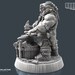 Dwarf Weaponsmith Miniature | Dwarven Blacksmith Figure | Townsfolk ...