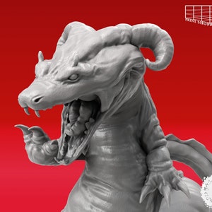 Behir Miniature | for D&D 5e, Pathfinder and Other Rpg's | 32mm | 54mm ...