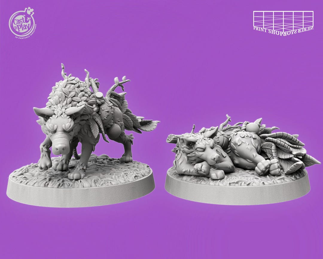 Wolf Hybrid Miniature Set | Grove Herbalist Wolf Figure Pack | Forest ...