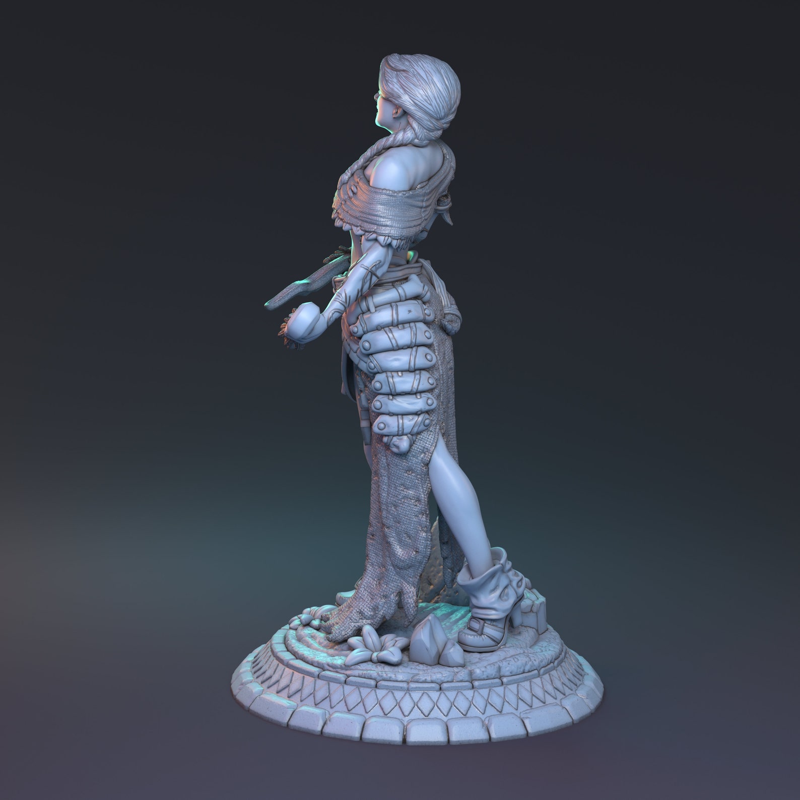 Dark Cultist Miniature | Dark Priestress Figure | for D&D 5e ...