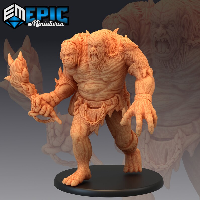 Buy Ettin Miniatur Ettin Miniature for D&D 5e Pathfinder and Online in ...
