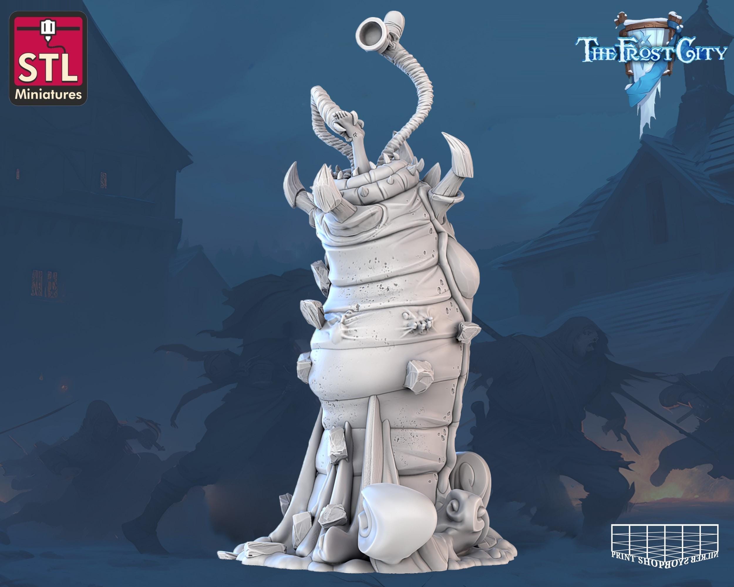 Tentacle Worm Miniature | Giant Worms Figure | Iconic Monsters ...