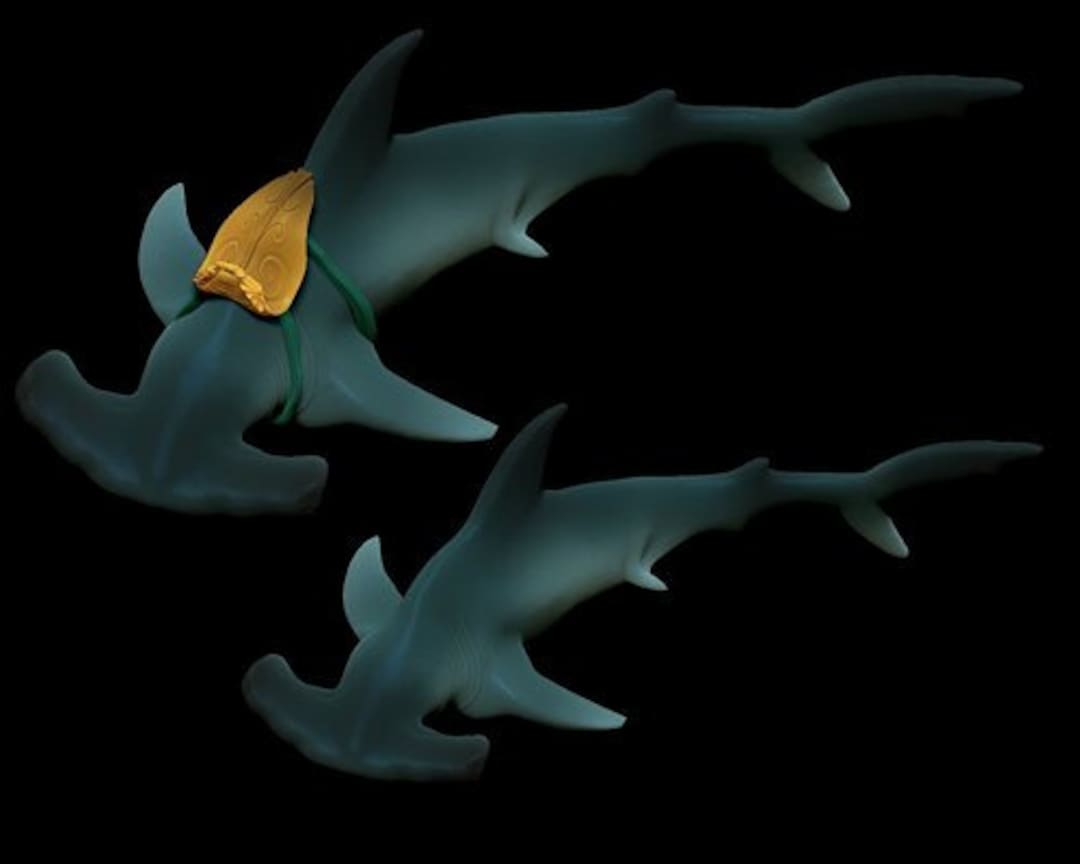 Hammerhead Shark Miniature Shark Mount Miniature Tabletop Rpgs Like D&D ...