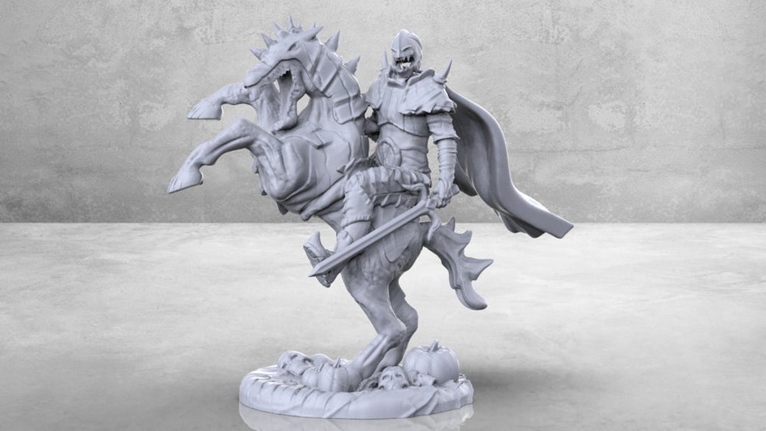 Death Knight on Nightmare Miniature Narzugon Miniature Tabletop Rpgs ...