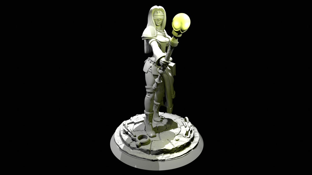 Priestess Miniature | Sorceress Miniature | for D&D, Pathfinder and ...