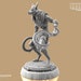 Jackal Fighter Miniature | Jackal Warrior Scythe Figure | Desert ...