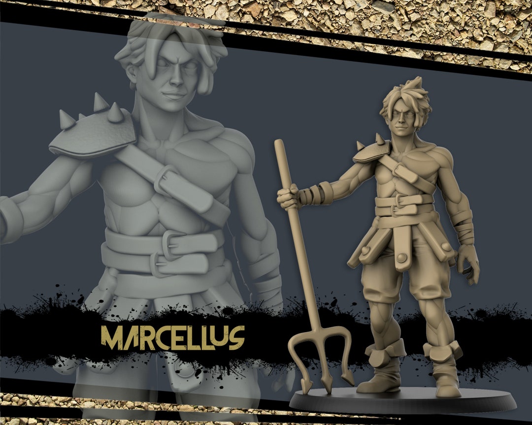 Marcellus Fighter With Trident Miniature Trident Fighters Glorious ...