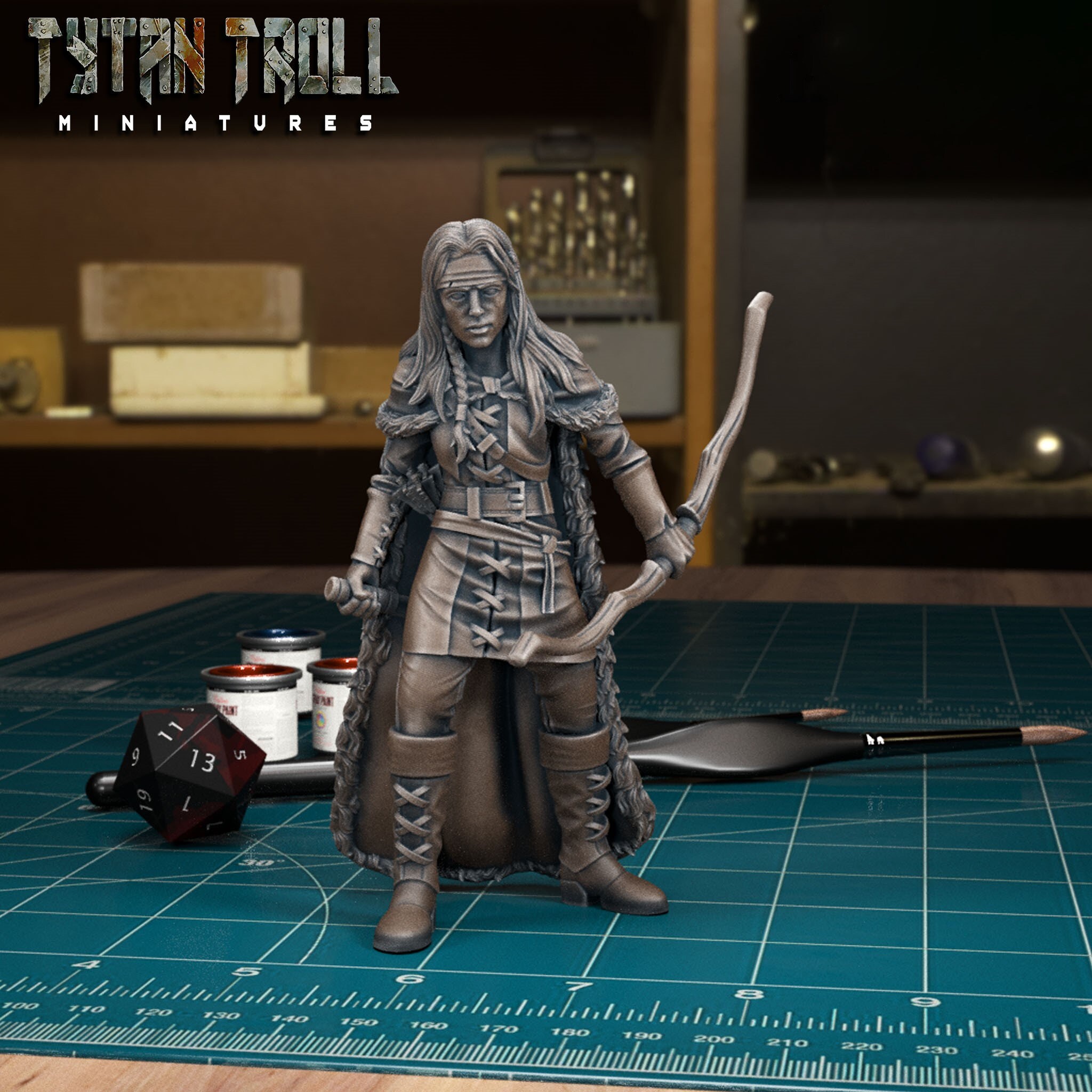 Human Ranger Miniature | Human Fighter Miniature | for D&D 5e ...