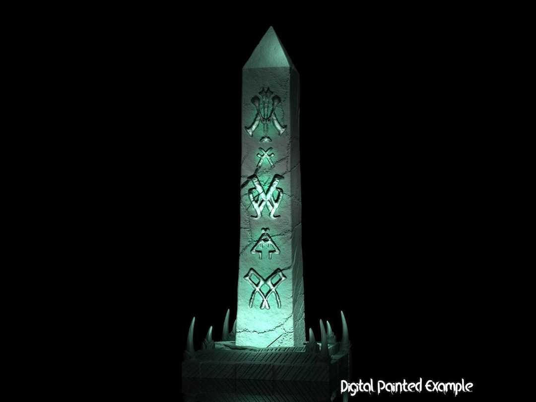 Obelisk Miniature | Terrain | Tabletop Rpgs Like D&D or Pathfinder ...