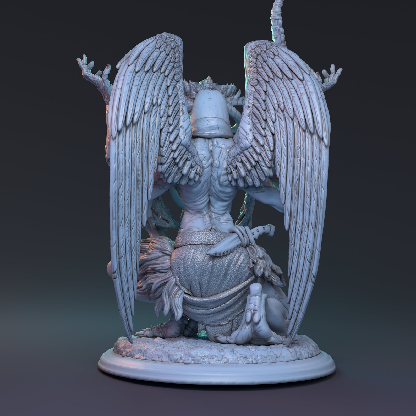 Man-eating Demon Miniature | Lord of the Underworld Figure | for D&D 5e ...
