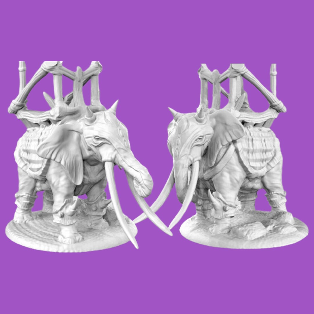 War Elephant Miniature | War Elephant Miniature | Beast for Tabletop ...