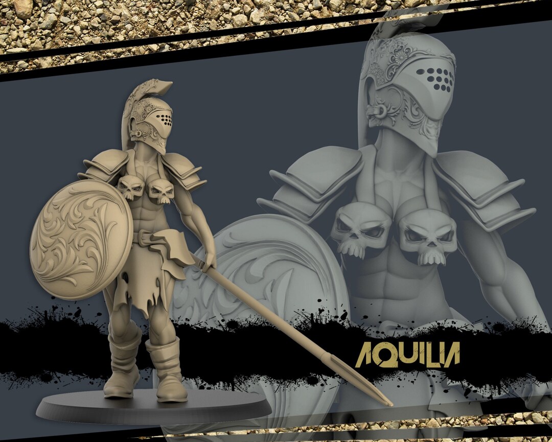 Aquilia - Gladiator With Spear | Spear Bearer | Glorious Gladiators ...