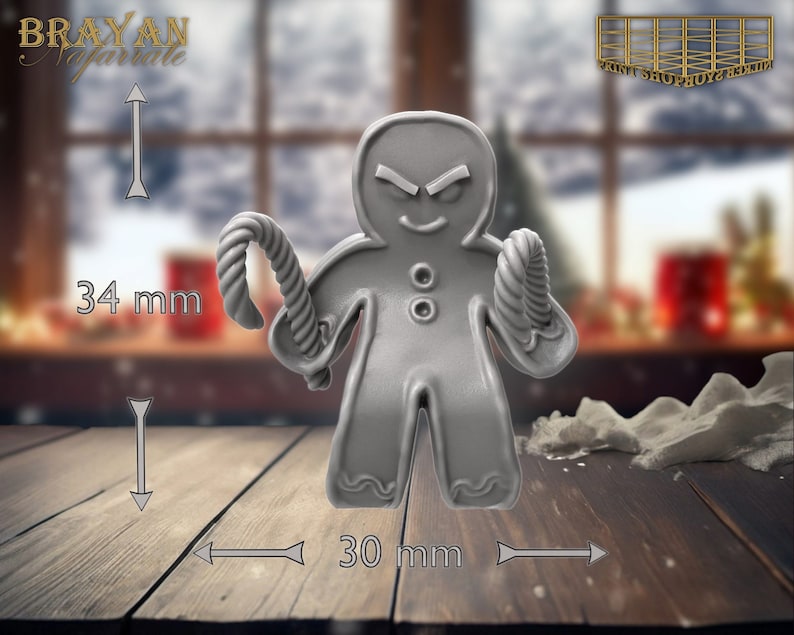 Gingerbread Male Miniature Set | Evil Gingerbread Man Pack | XMAS ...