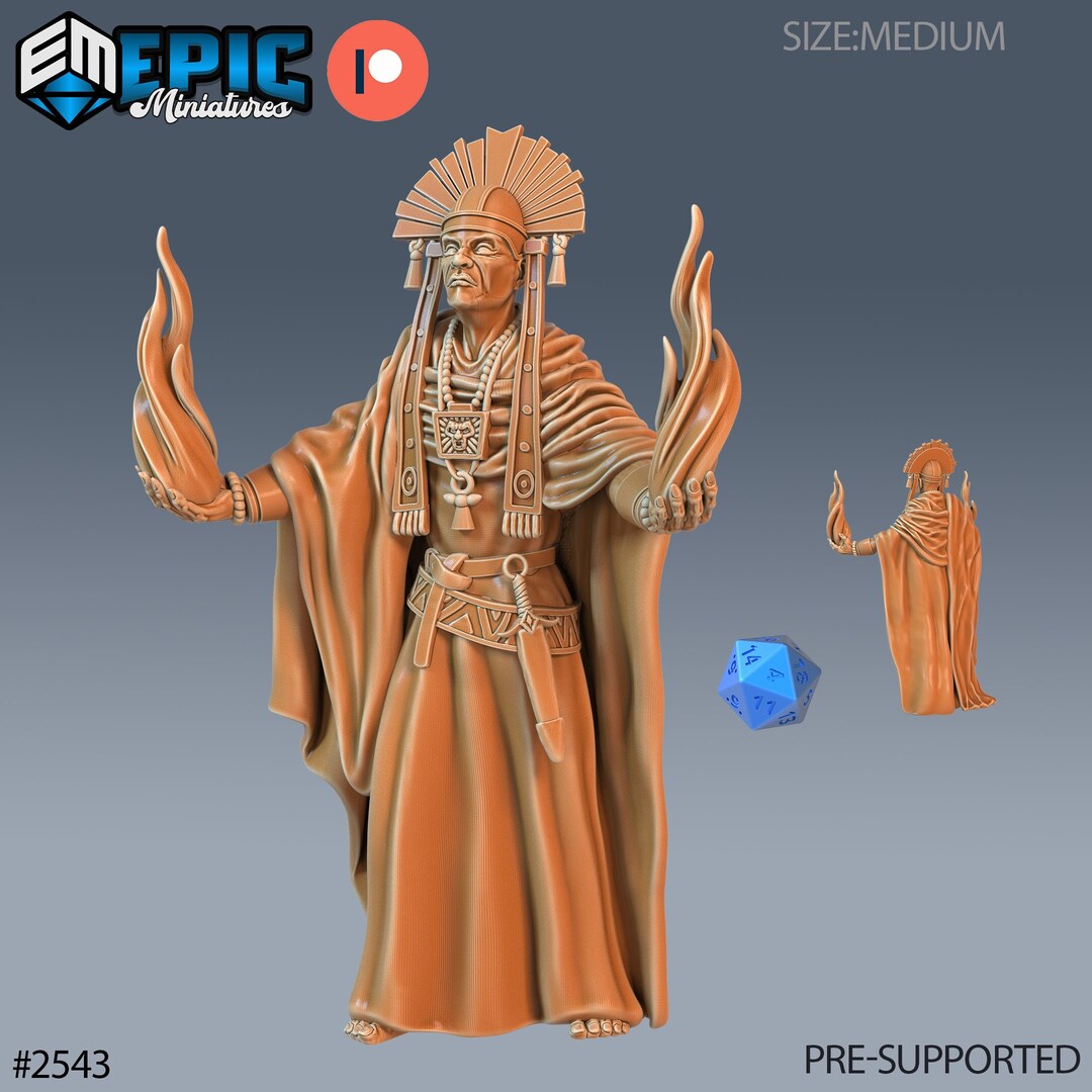 Shaman Chief Magic Miniature Shaman Chief Magic Miniature for D&D 5e ...