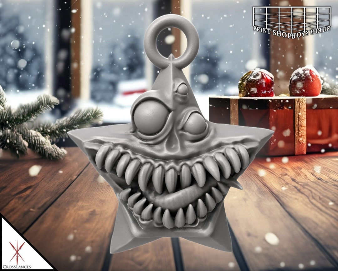 Mimic Christmas Star Miniature Mimic Christmas Star XMAS Nerd Gift Dnd ...
