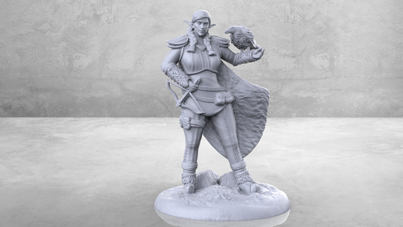 Firbolg Ranger Miniature Female Firbolg Ranger Miniature - Etsy