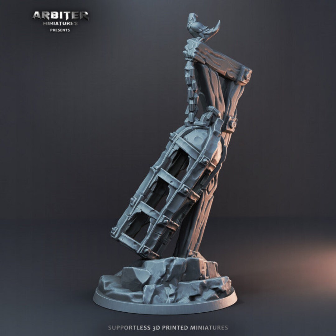 Empty Cage Miniature Empty Cage Miniature for D&D 5e, Pathfinder and ...