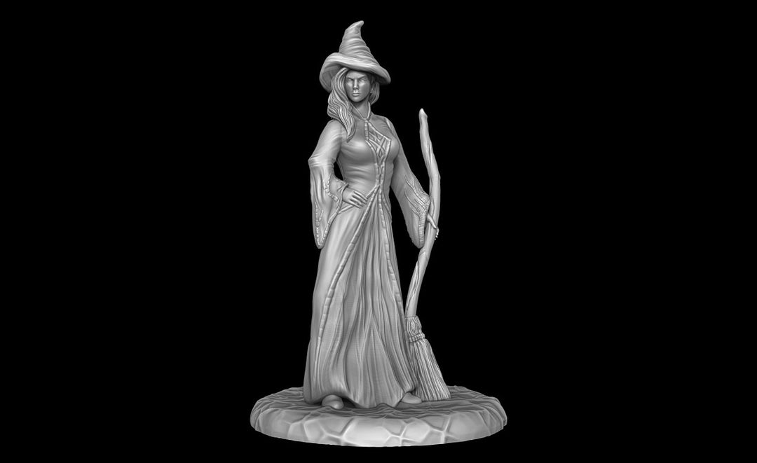 Sorceress Miniature | Warlock Miniature | Heroic Character | Tabletop ...
