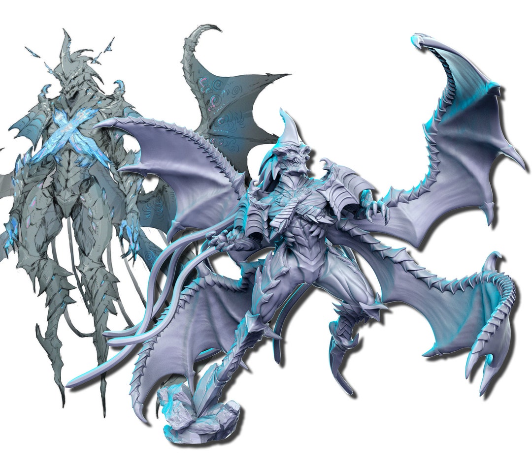 Demon Lord Miniature Demon King Miniature for D&D, Pathfinder and Other ...