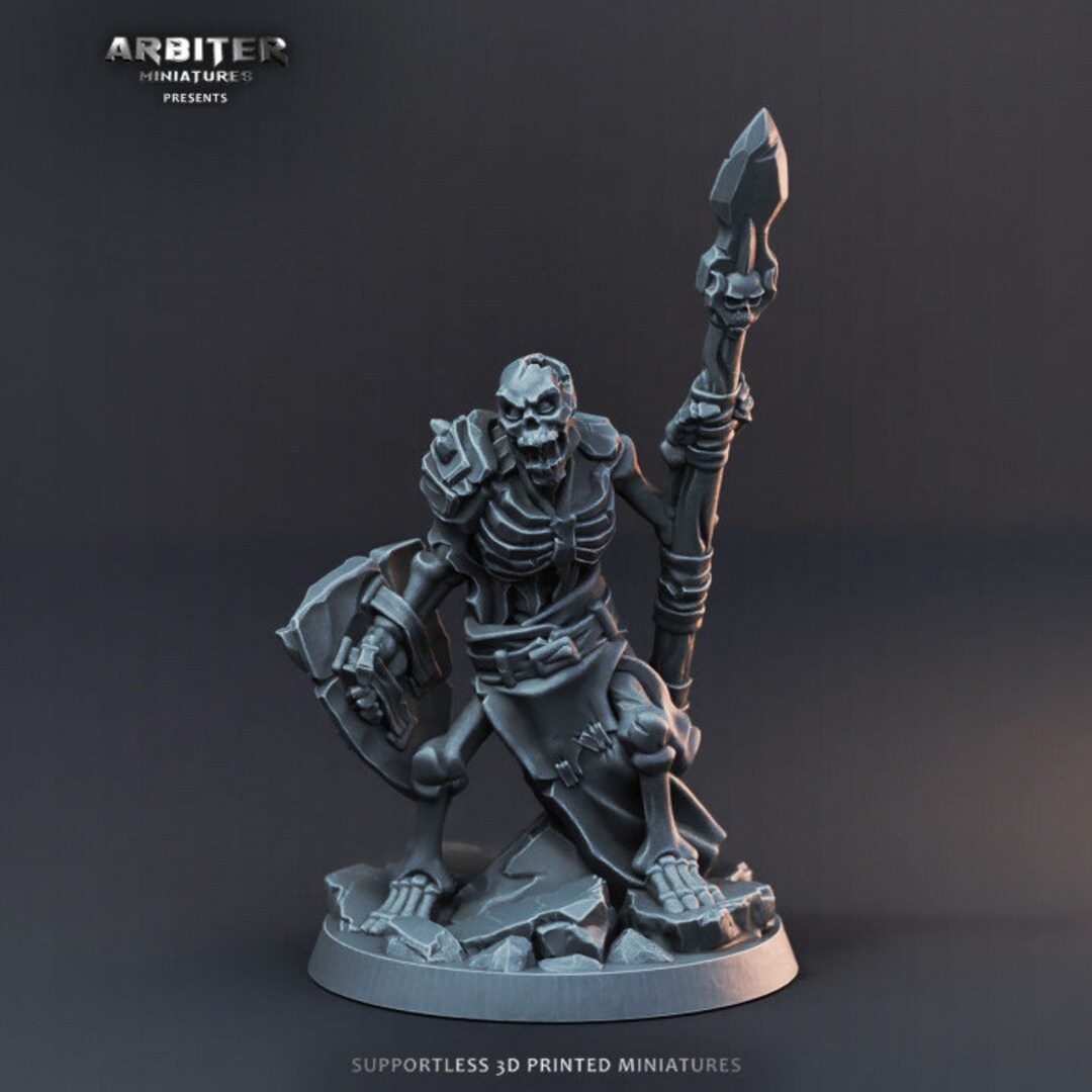 Skeleton Soldier Miniature Skeleton Soldier Miniature for D&D 5e ...