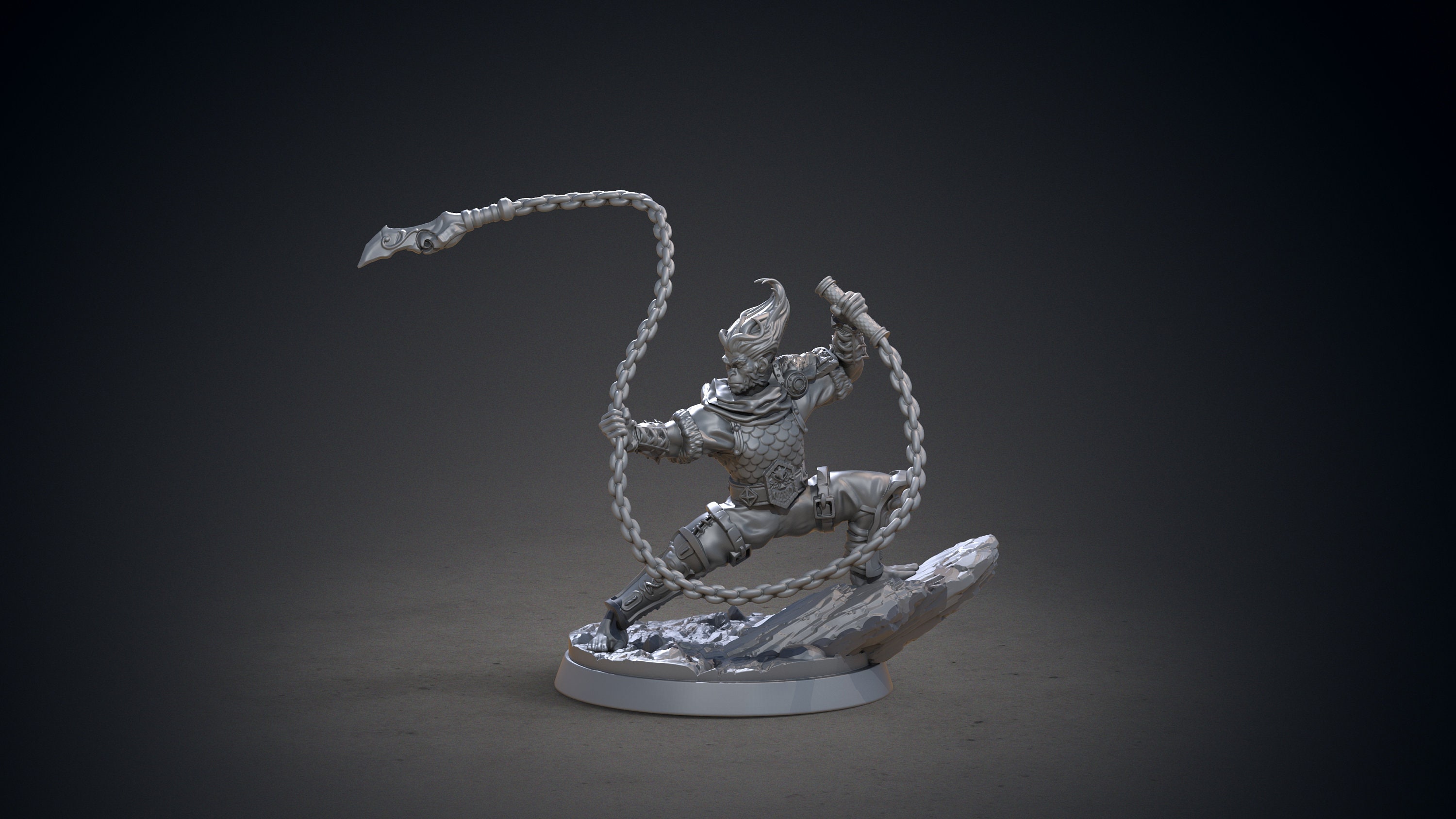 Monkey People Sun Wukong Miniature | Monkey King Miniature | for D&D 5e ...