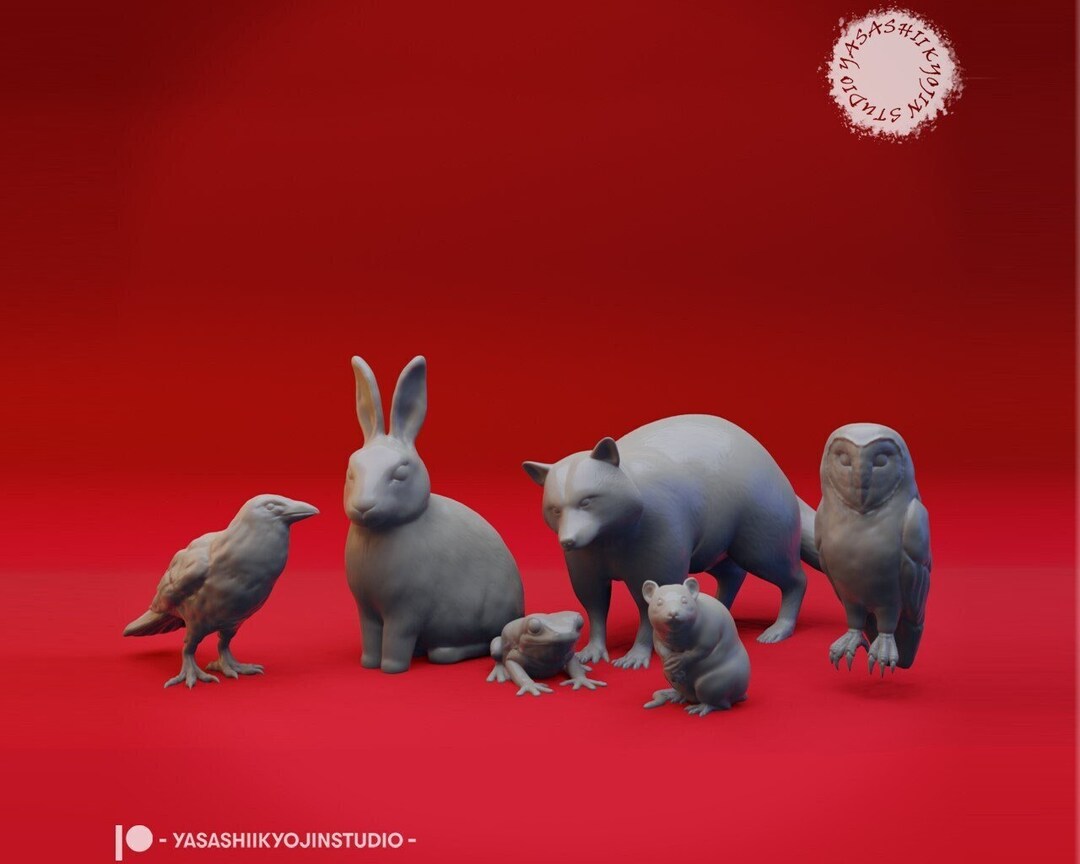 Forest Animals Set Miniature Forest Animals Set Miniature for D&D 5e ...