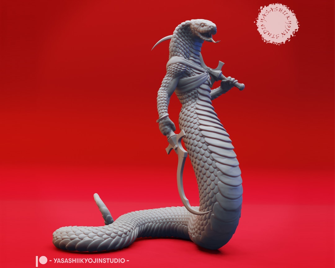 Snakefolk Assassin Miniature | Snakefolk Assassin Miniature | for D&D ...