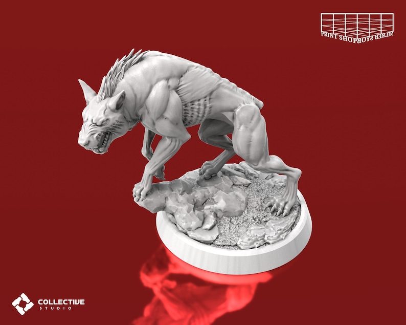 Hellhound Miniature | Hellhound Figure | Medium Monsters | Underworld ...