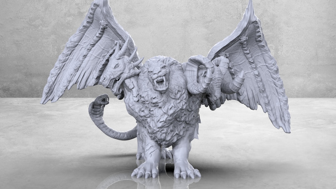 Dragon Chimera Miniature | Chimera Miniature | Iconic Monsters ...