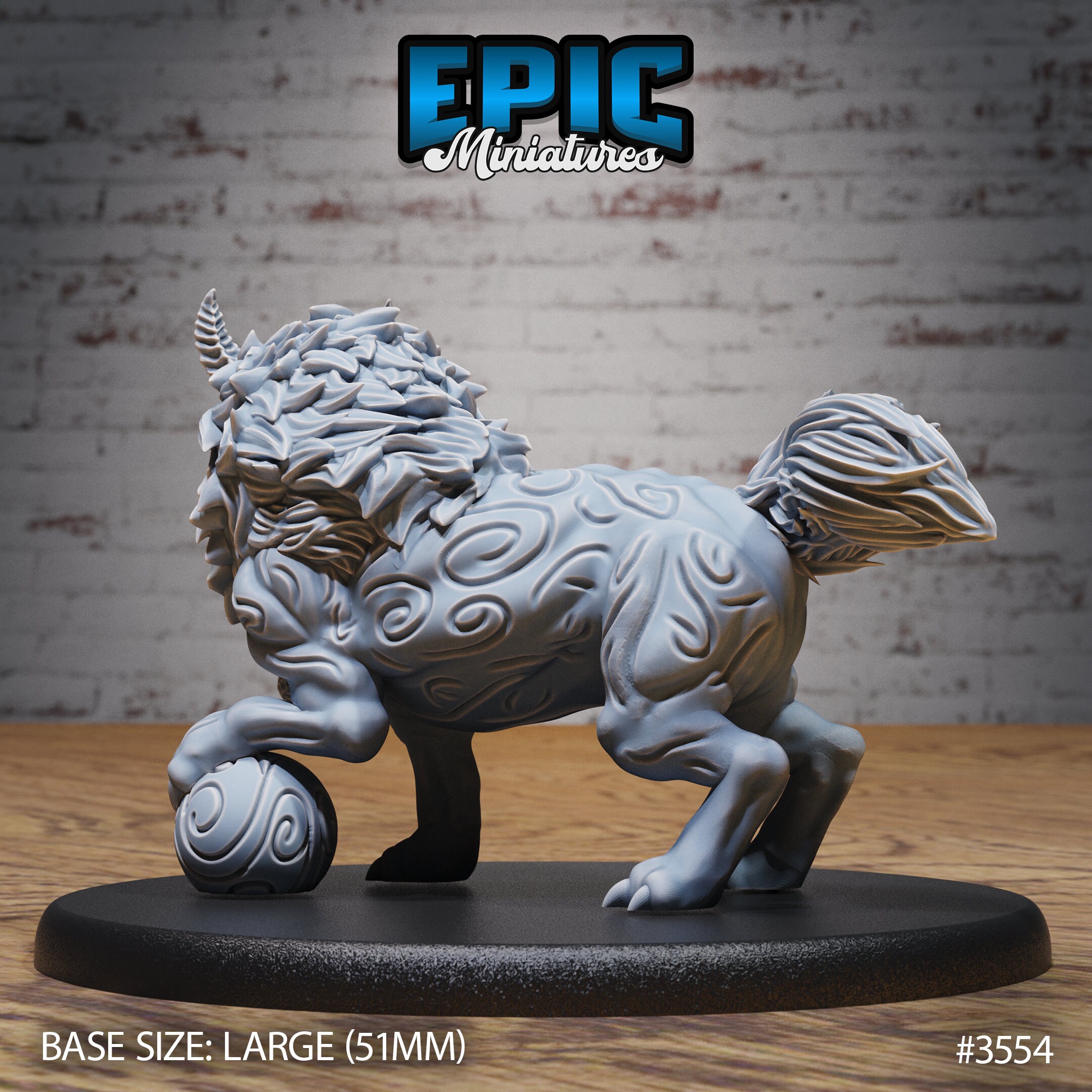 Komainu Temple Guardian Attackingminiature | Guardian Dog Firebreath ...