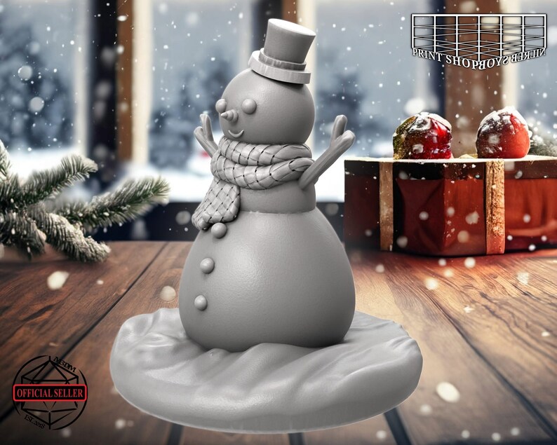 Snowman Mimic Miniature Set | Evil Frostie | Mimics | for D&D 5e ...
