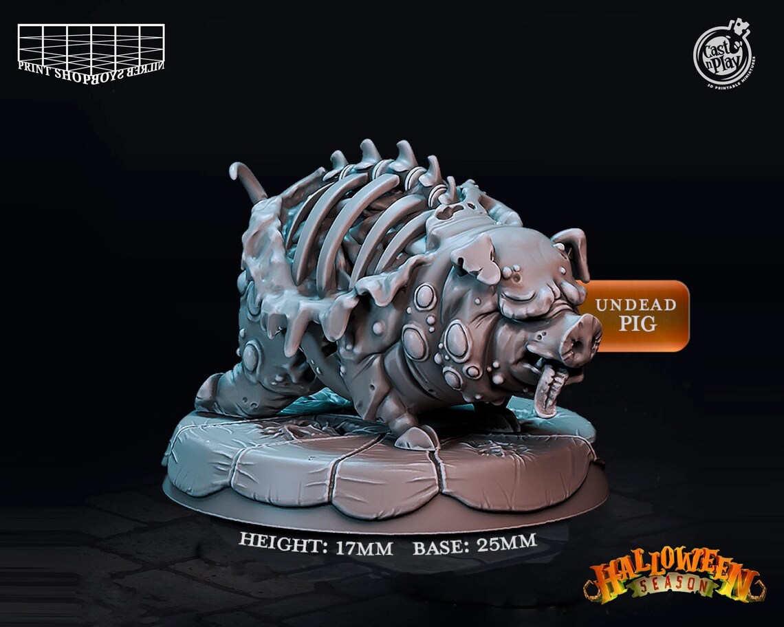 Zombie Dog Miniature | Undead Retriever Companion Figure | Horror ...