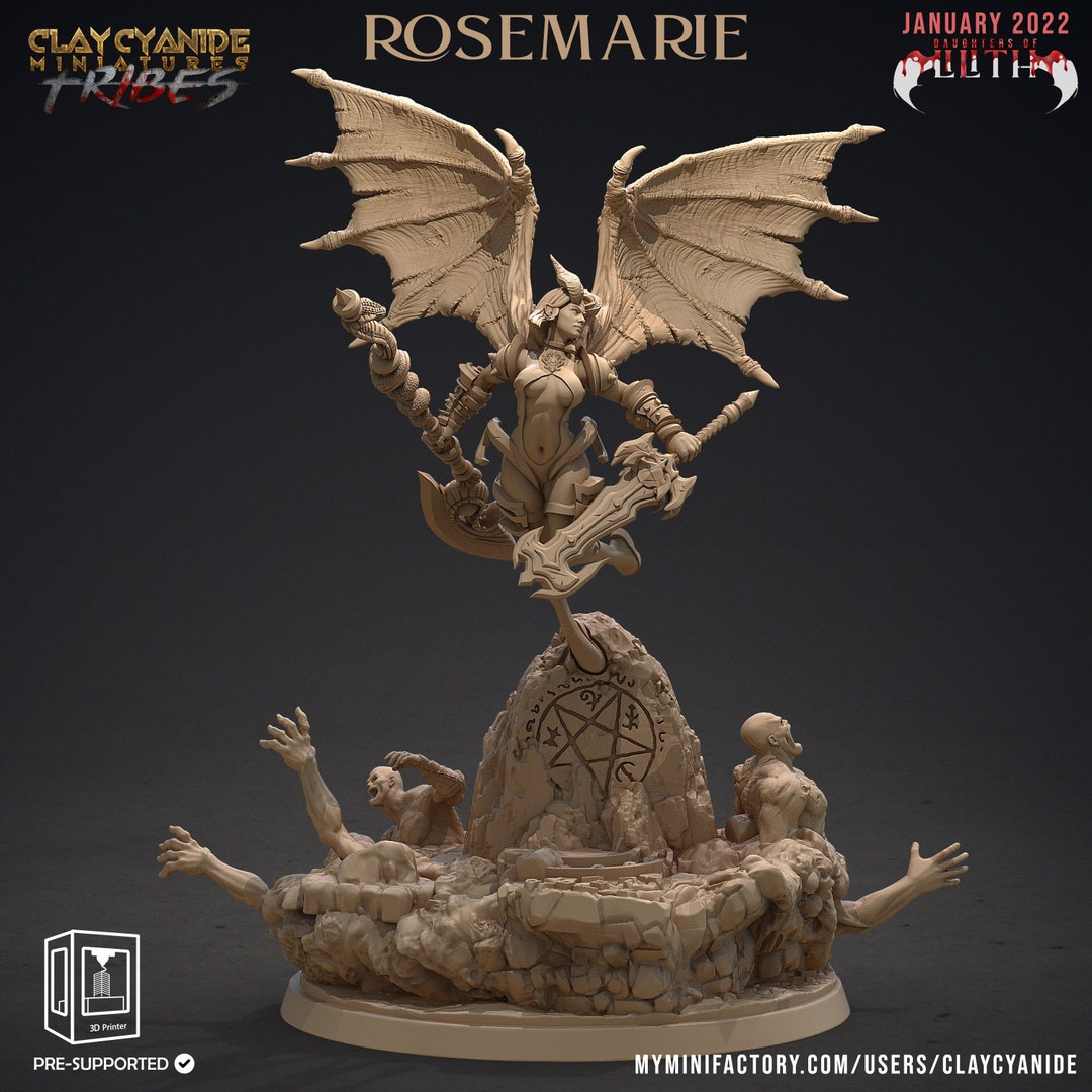 Infernal Necromancer Miniature | Daughter of Lilith Miniature | Devils ...