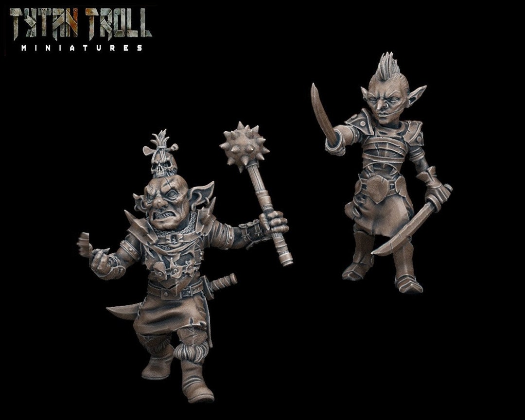 Goblin Fighter Miniature Set | Goblin Fighter Miniature Pack | for D&D ...